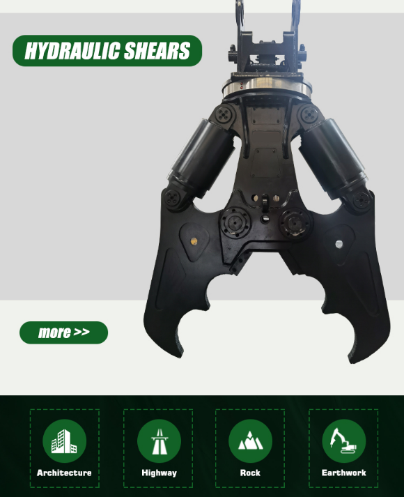 Hydraulic Trackhoe Shear Metal Shear For Excavator Tools Demolition ...