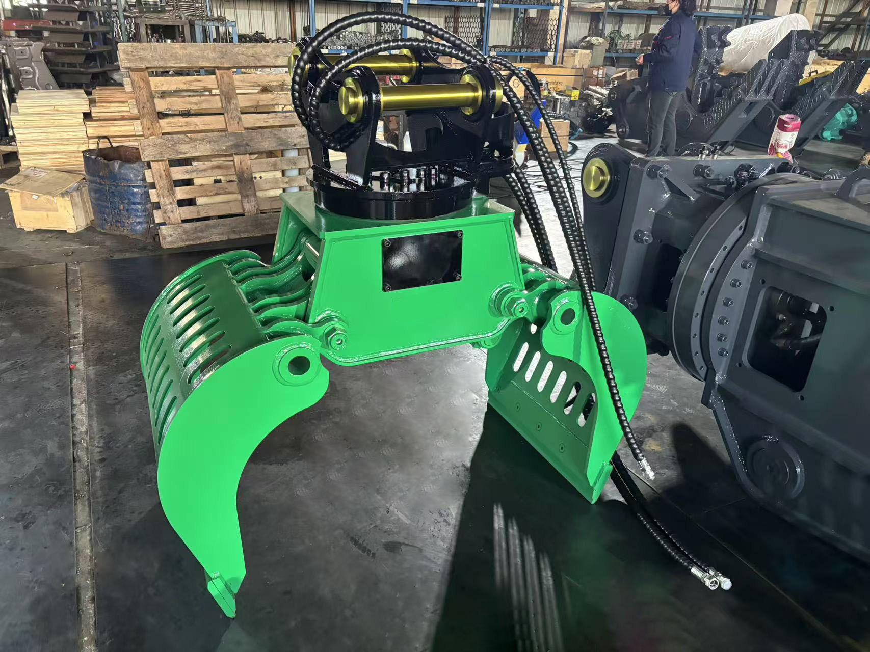 XCMG Trackhoe Excavator Shear Hydraulic Rotating Grapple For Demolition