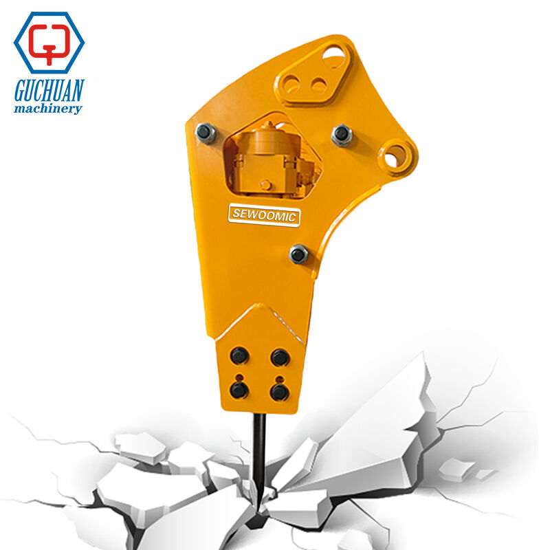 R75 Banana Type Hydraulic Breaker 410kg With 75mm Chisel Suitable for 6 ...