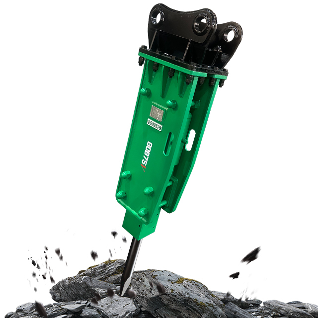 Top Type 75mm Tool Diameter Hydraulic Breaker Rock Breaker For 6- 9 Ton ...