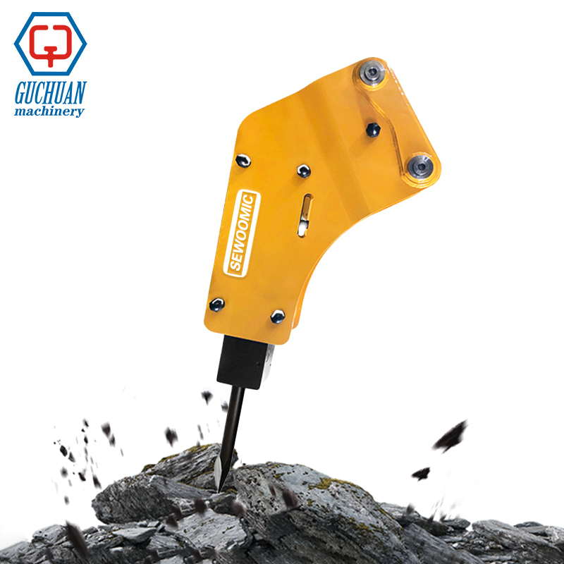 Guchuan SB43/GCB75 210Kg Banana Type Hydraulic Breaker 53mm Chisel for ...